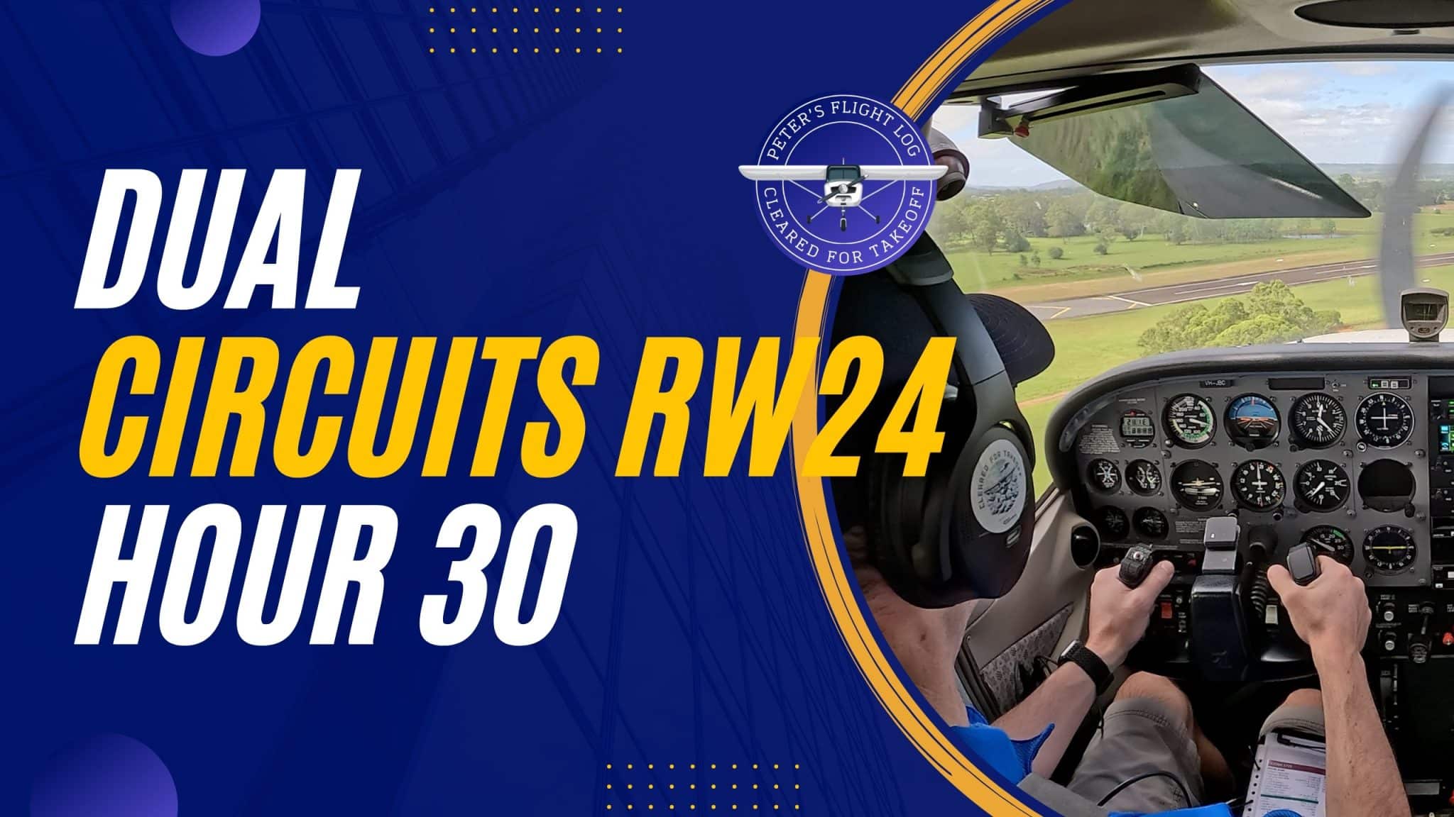 Hour 30: Dual training on Runway 24 with strong crosswind - Peter's ...